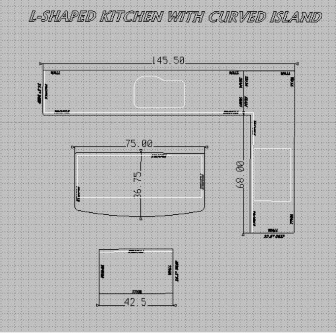 Measure Countertops Draw in a Plan - Benson Knedly