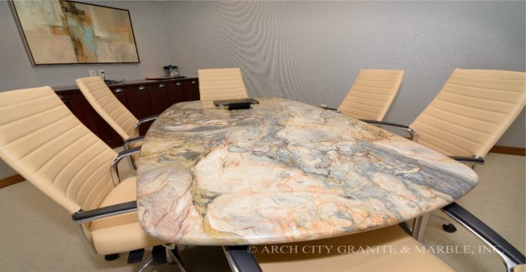 Granite Conference Tables and Reception Desks in St. Louis